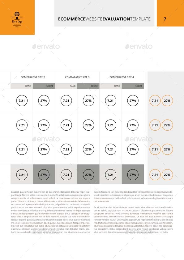 Ecommerce Website Evaluation Template by Keboto | GraphicRiver